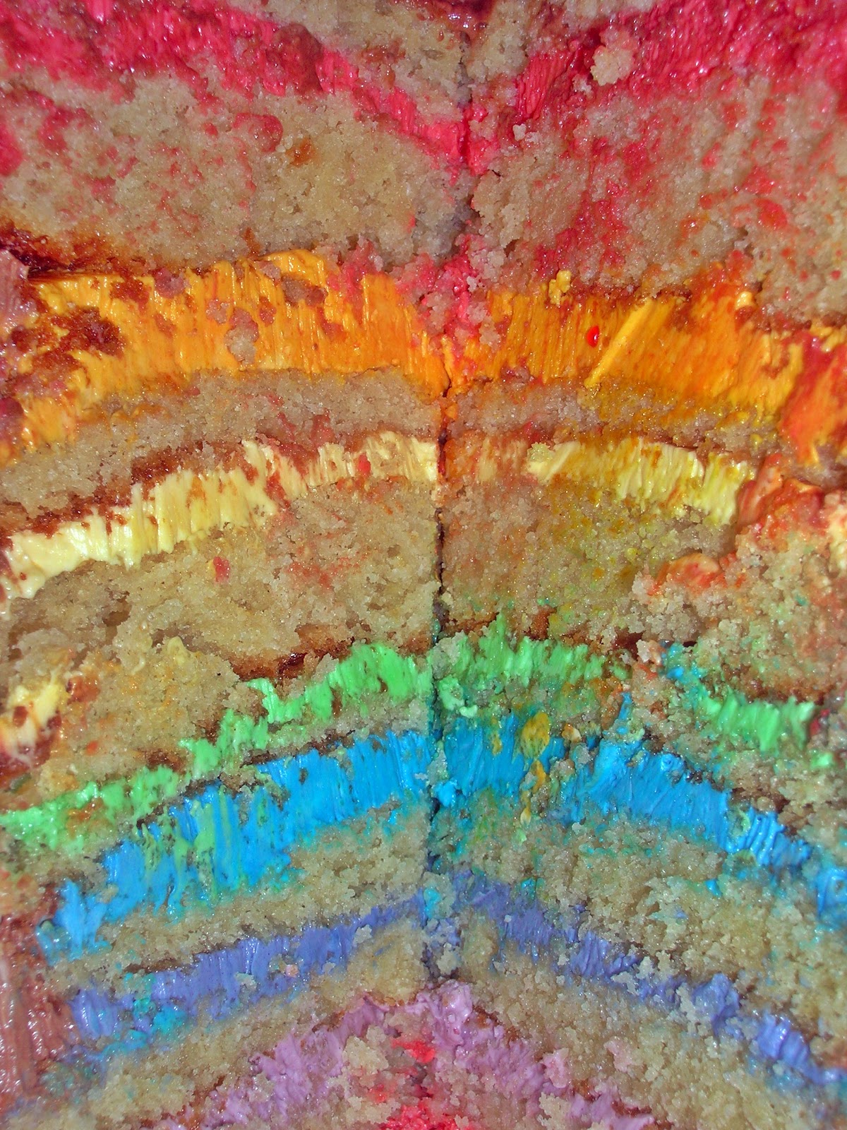 Cake Of The Week: Eight Layer Kahlua Cake (With A Rainbow Inside)