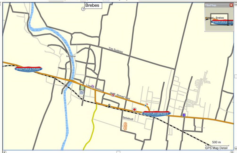 Peta Kota Brebes