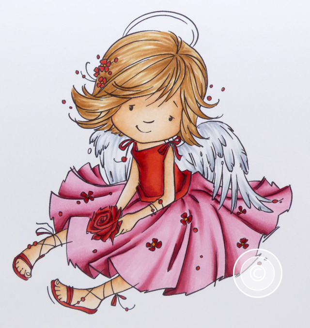 Passionnément Cartes: DT Whimsy Stamps " Angel Ariel