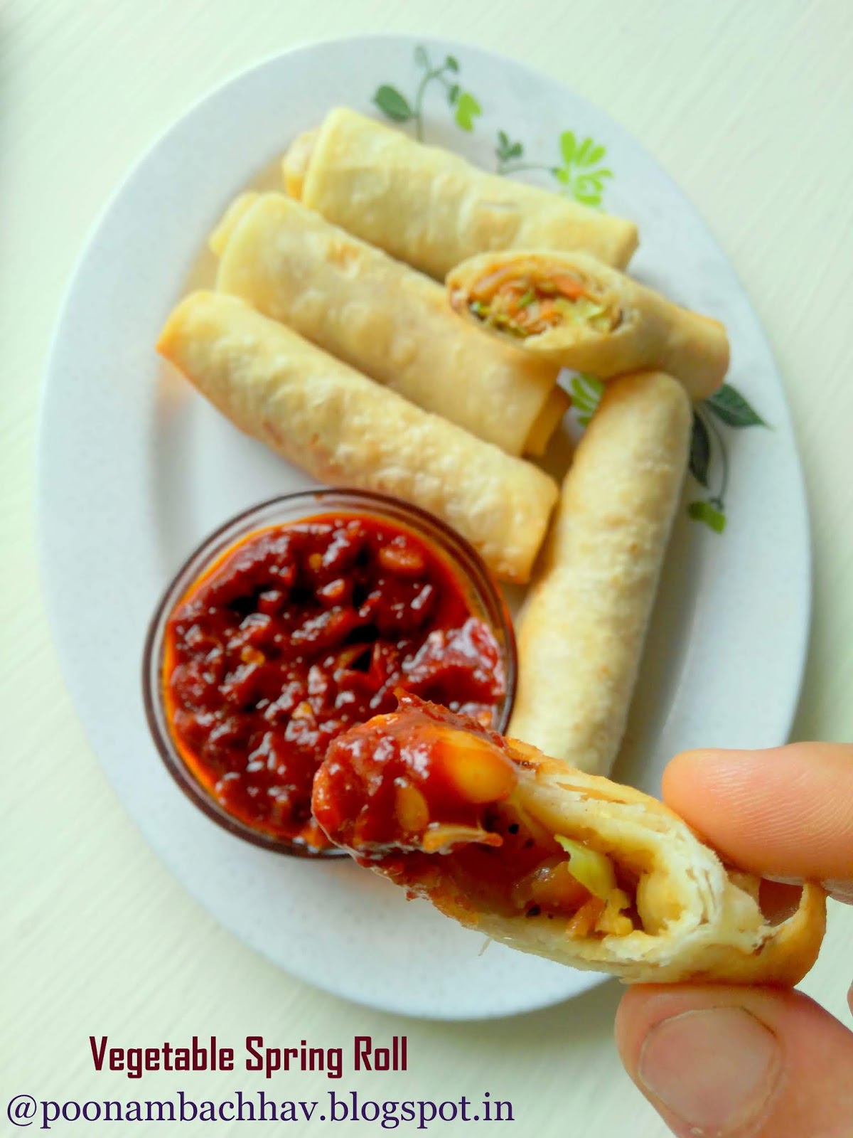 Annapurna: Vegetable Spring Rolls / Indo-Chinese (Asian) Appetizer Recipe