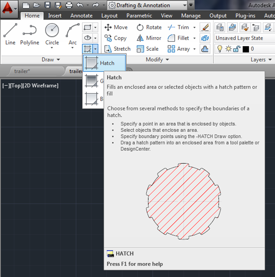 ENGR1304: Assotiate, Annotate, Hatch, and Floor Plan
