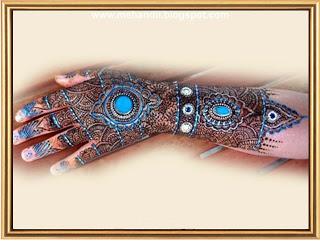 Stone Studded Mehndi Designs | Best Tattoos Designs