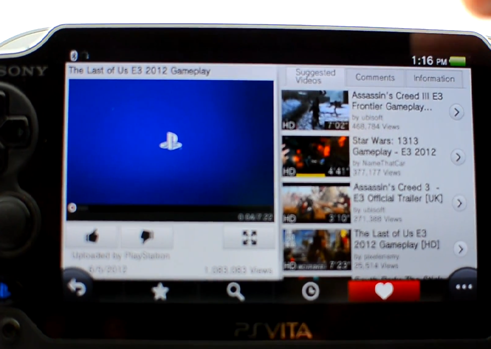 PS Vita YouTube App Walkthrough ~ PS Vita Hub | Playstation Vita News ...