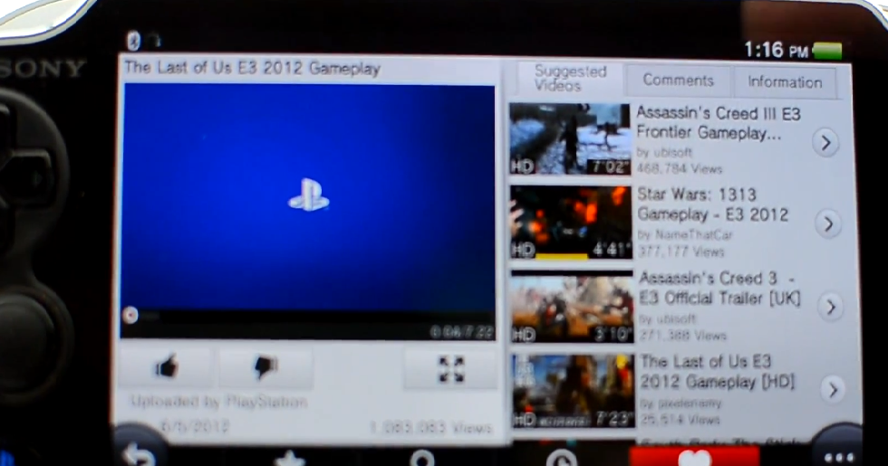 PS Vita YouTube App Walkthrough ~ PS Vita Hub | Playstation Vita News ...