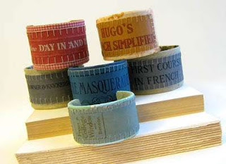 Bracelets made from Book Covers / The Beading Gem