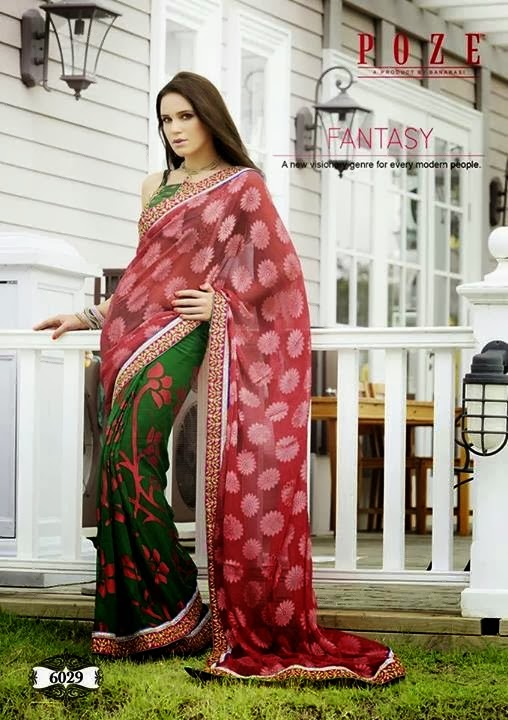Simple & Beautiful Sarees | Simple Navratri Saree Designs for Girls ...