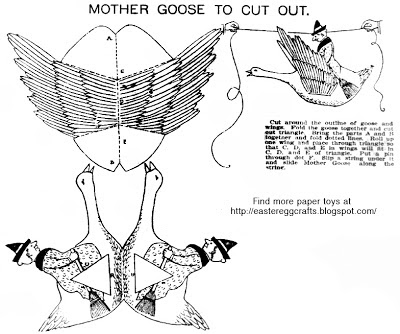 A Mother Goose To Cut Out | Easter Egg Crafts