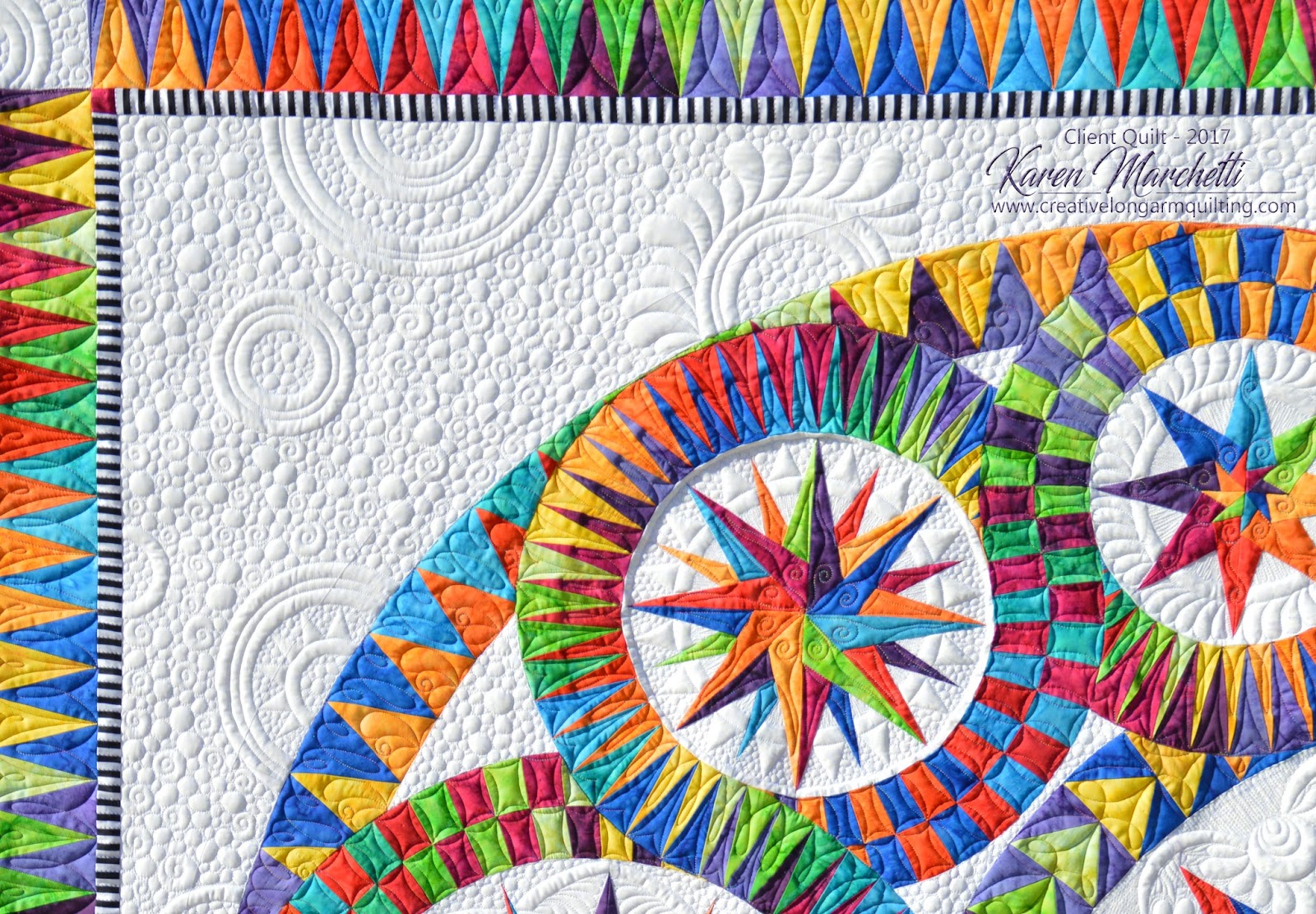Creative Longarm Quilting by Karen Marchetti: Maureen's Infinity Quilt