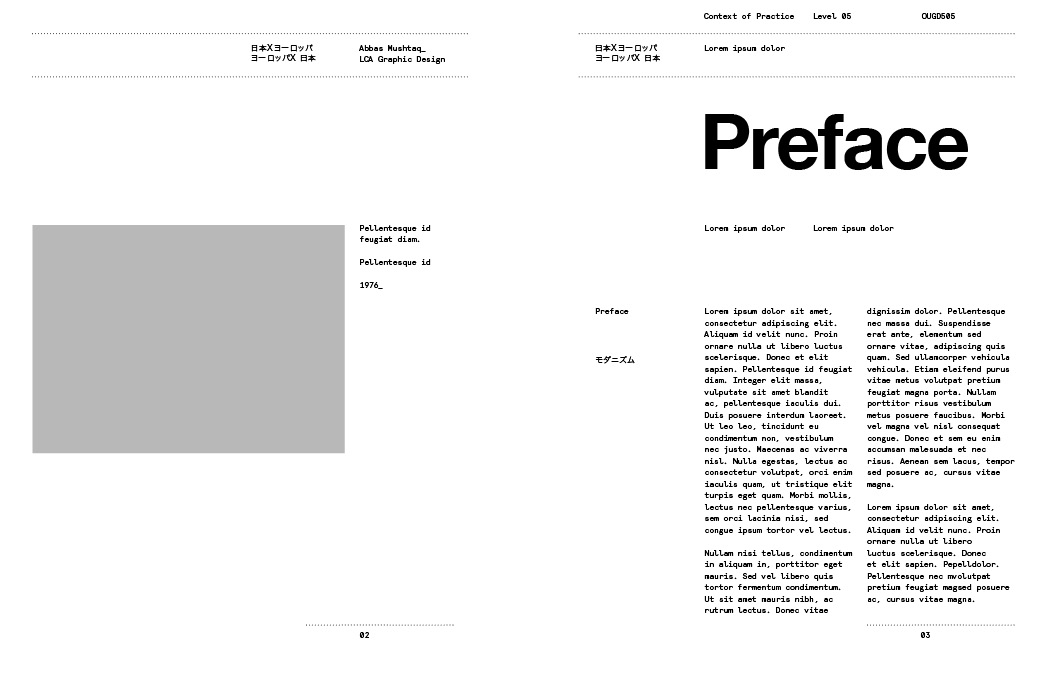 Context of Practice.: Publication:: Cover and Inner page layout