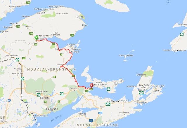 Eastward to "The Rock"!: The Route