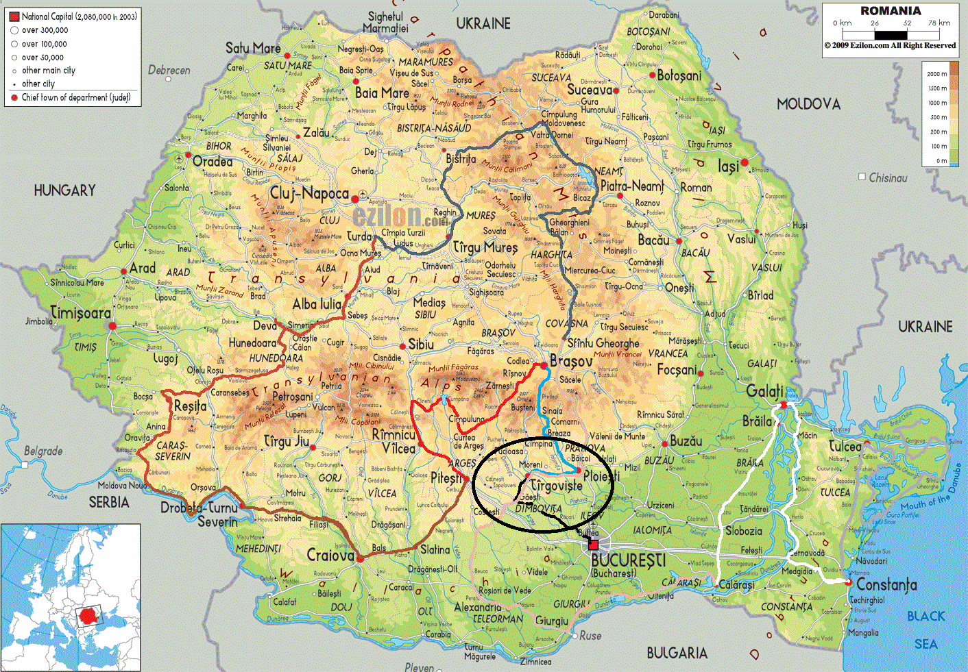Geografía de Operación Princesa - Operation Princess Geography : TARGOVISTE