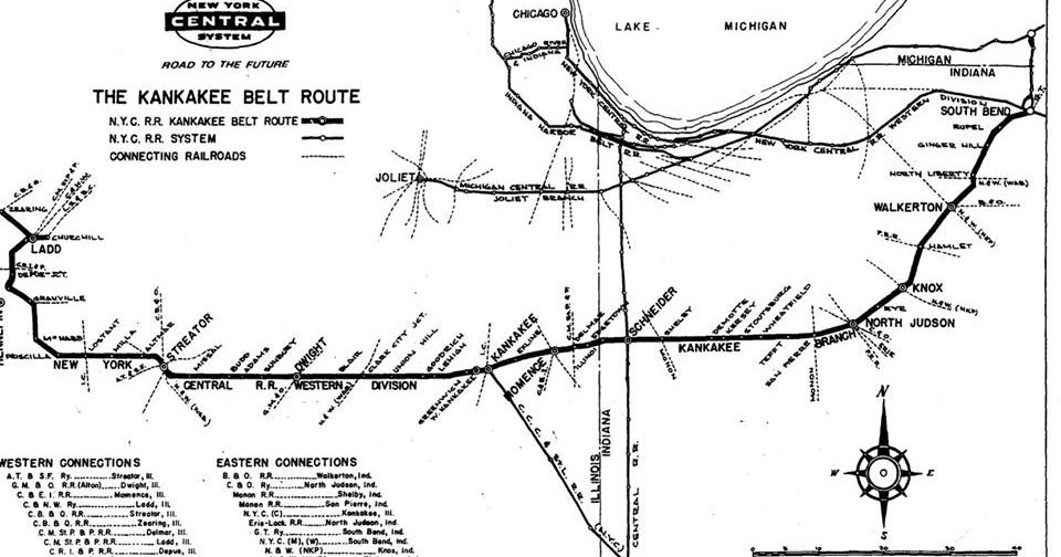 Industrial History: Kankakee Belt Route Overview and Chicago Bypass ...