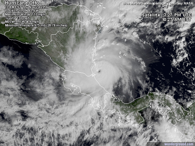 Costa Rica verá un Huracán después de 165 años