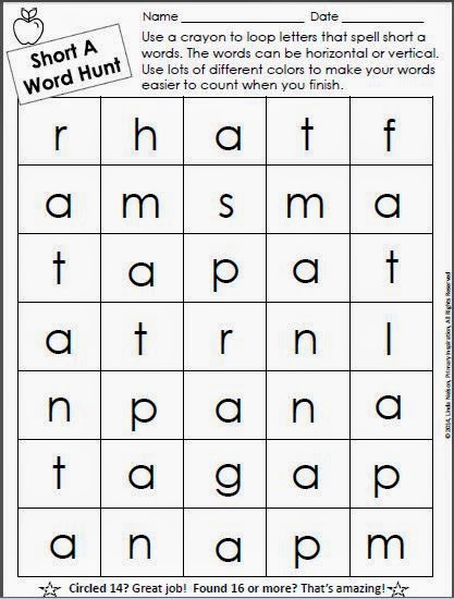 Primary Inspiration: Short A Freebie