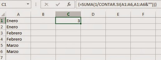 Exceltutos, tutoriales de excel: Contar registros unicos en excel
