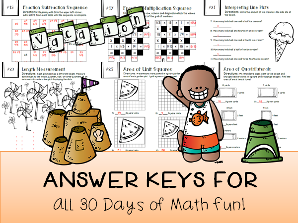 Kelly McCown: 6th Grade Summer Math Review