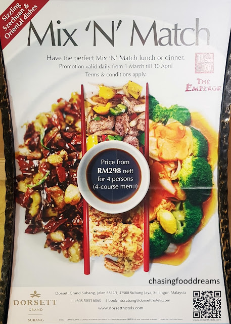 CHASING FOOD DREAMS: The Emperor Mix N Match Promotion @ Dorsett Grand ...