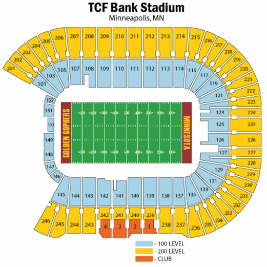 Tcf Bank Stadium Tickets Ticketsalescom