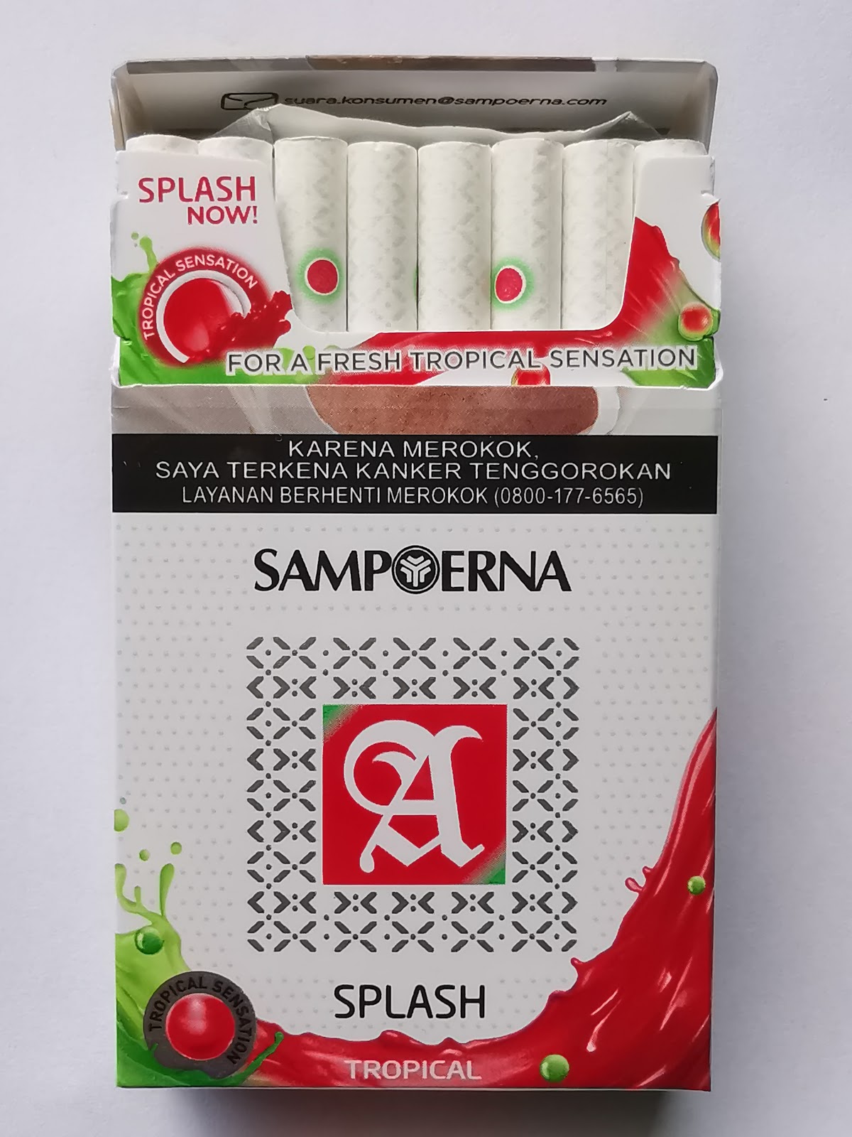 Sampoerna A Splash Tropical, SKM LTLN Pertama Dengan Fitur Kapsul Rasa ...