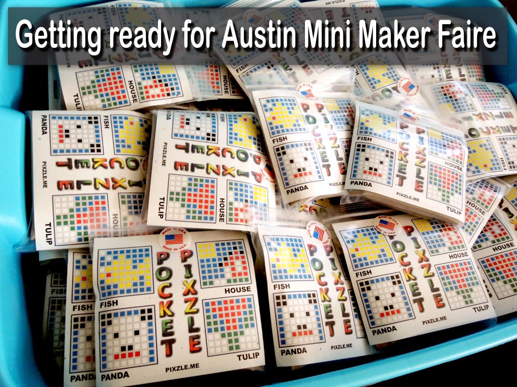 Sybarite Studio: Packing up Pixzle for Austin Mini Maker Faire