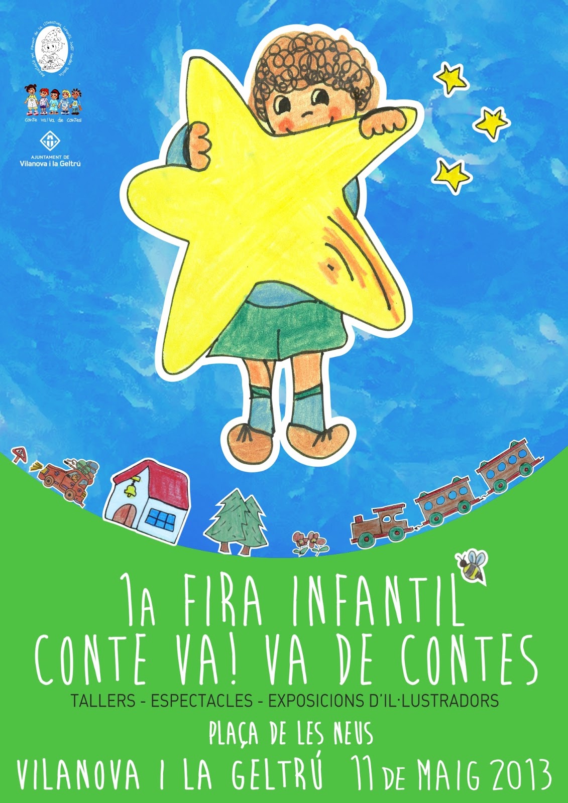 SENYAL DE PLANA: Cartell de la 1a Fira infantil Conte va! Va de contes