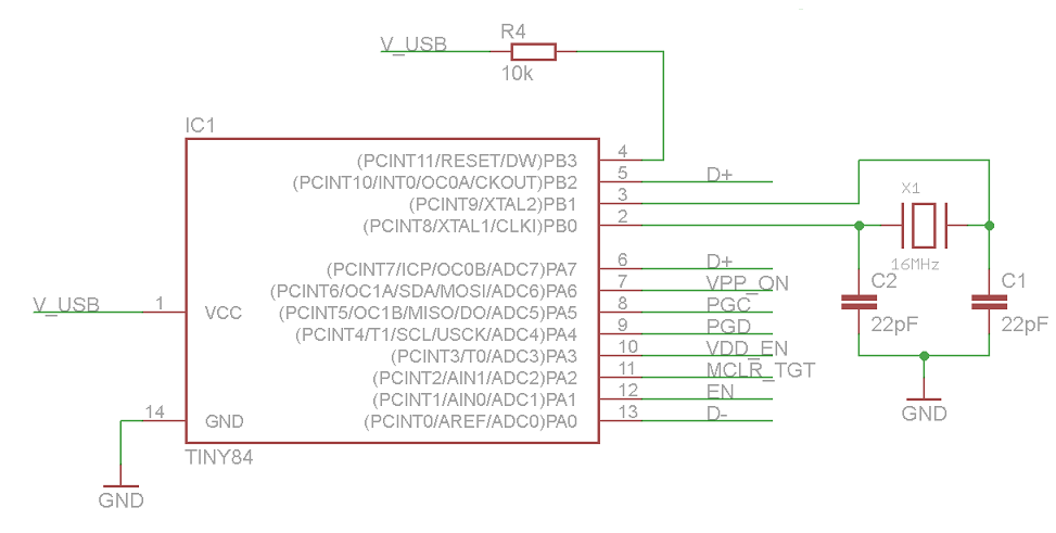 PicKit nano: Schematic