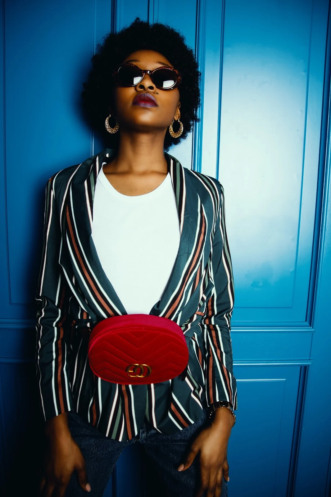 Types of Fanny Packs/ Belt Bags : Marmont velvet belt bag | Melody Jacob