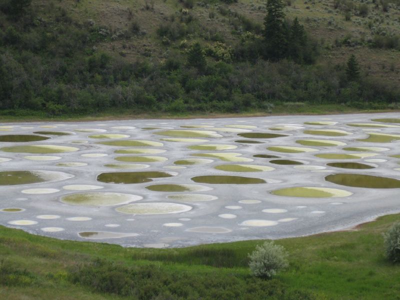 Spotted Lake Beautiful and Full Color - World Fun Vacation
