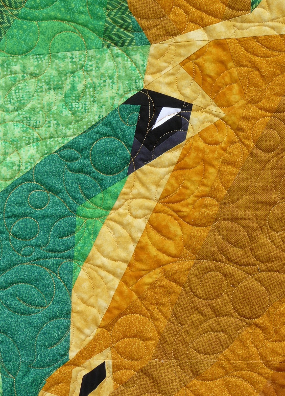 Heide's Quilty Hugs: Large Quilt art design giaffe.