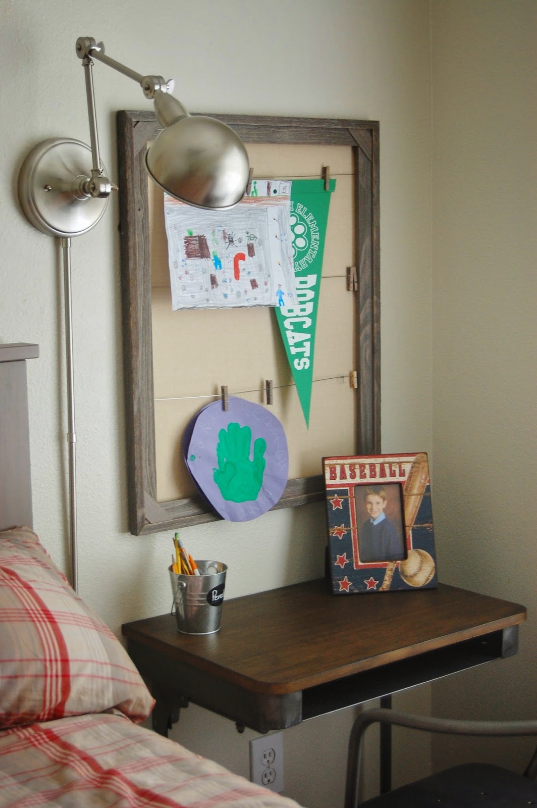 Classic Style Home: Boys Industrial Workspace