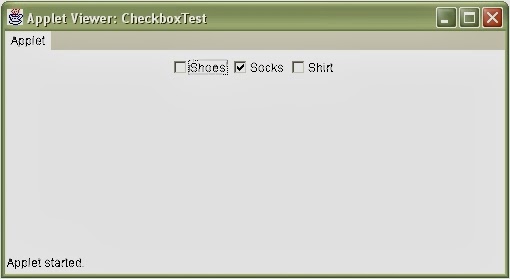 Creating Checkboxes In An Applet Window Using Advanced Java Programming 