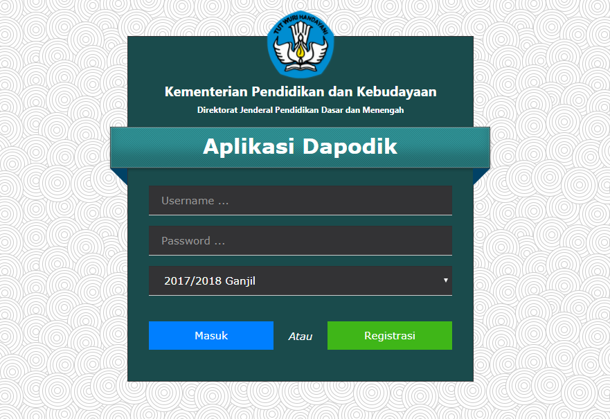 Formulir Dapodik - Pendidikan Kita