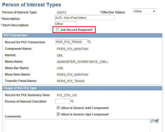 PeopleSoft: Adding and Maintaining Person Of Interest in PeopleSoft