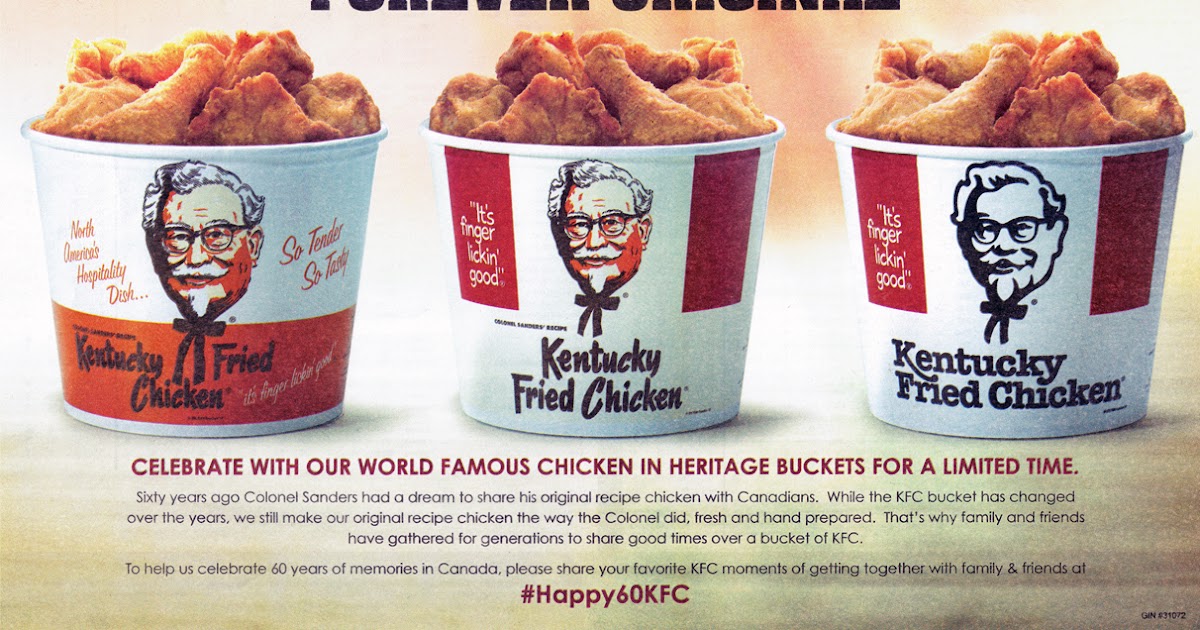 Fast Food Tray Liners: KFC 60 Years Forever Original