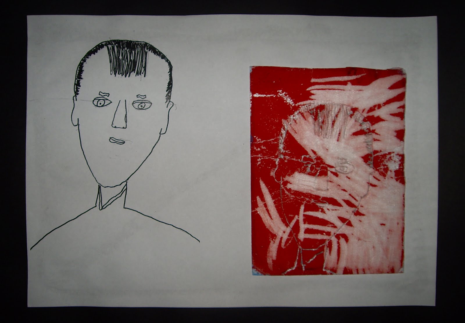 Use Your Coloured Pencils: Self Portrait Print Project