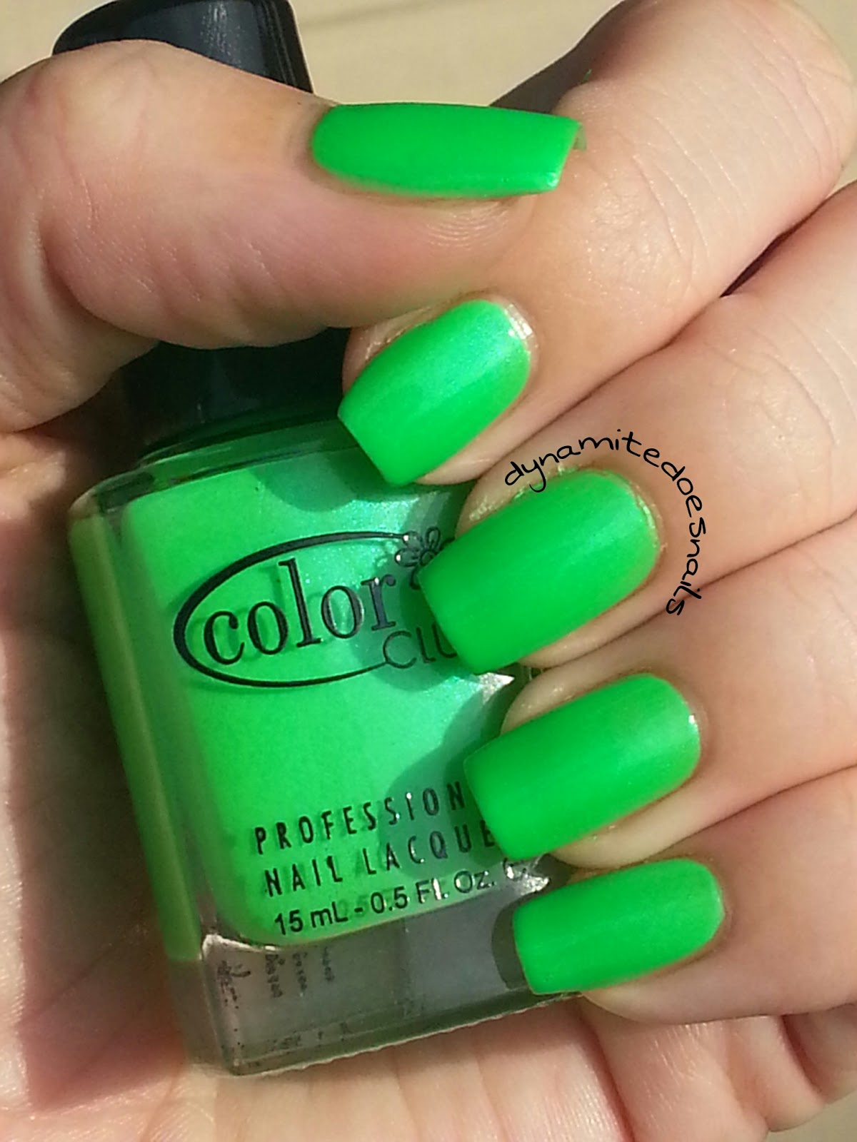 Dynamite Does Nails: Neon Green Color Club (Limelight?)