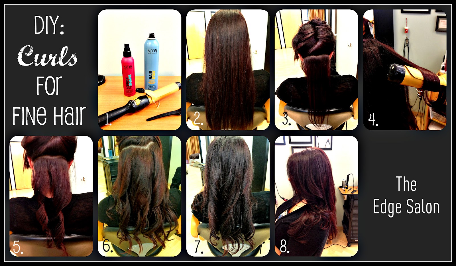 The Edge Salon: DIY: Curling fine hair