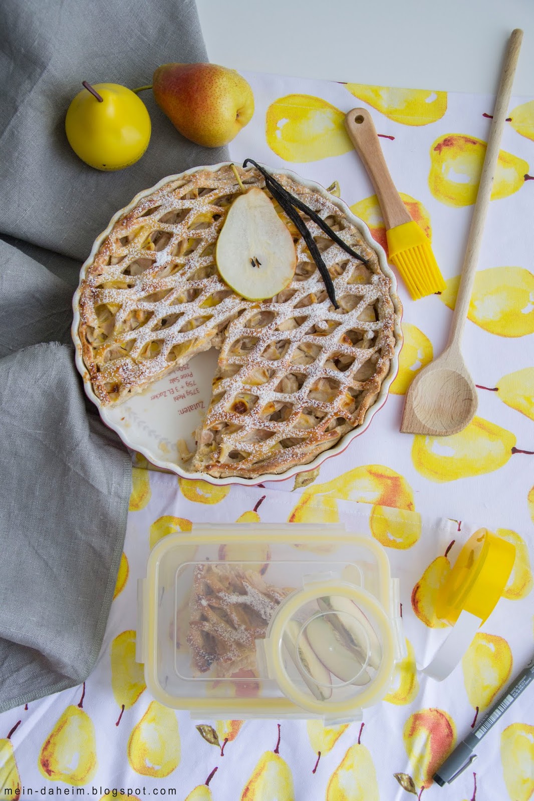 mein-daheim: #YUM | Birnen Apfel Pie - in Kooperation mit Tchibo