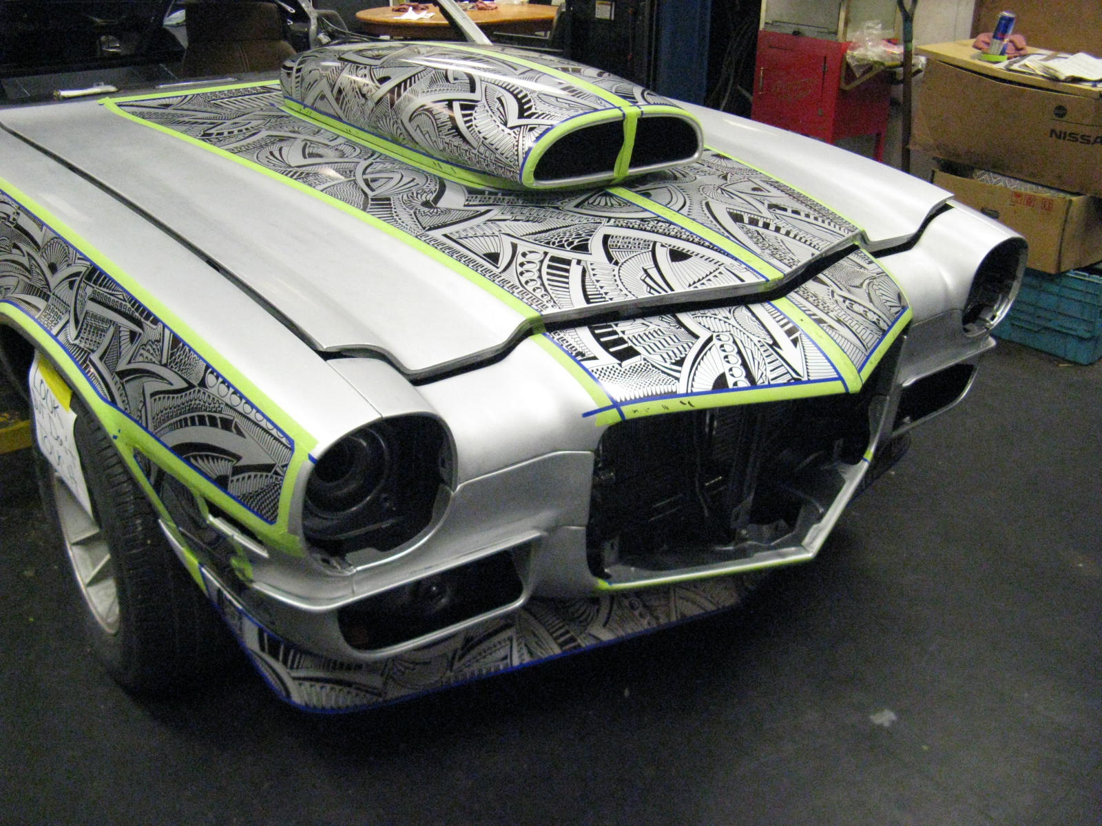 Pinstripe Chris: The Sharpie Pro Street Camaro Part 9 & 10