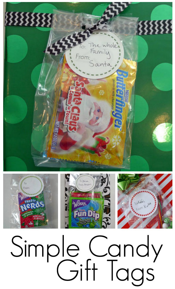 Pieces by Polly: Christmas Candy Gift Tags