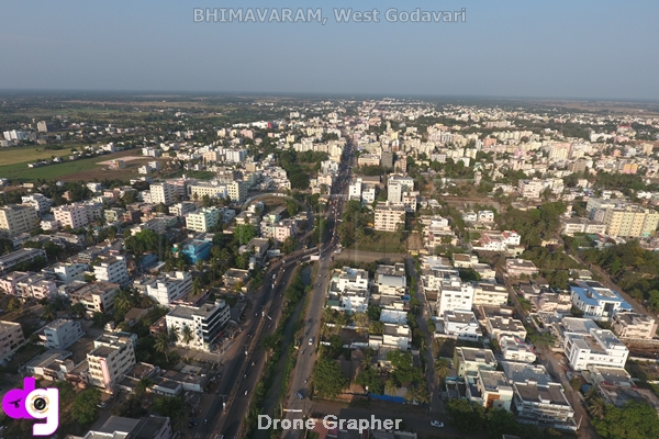 Drone Grapher: BHIMAVARAM Town, west Godavari - photos - Drone Grapher