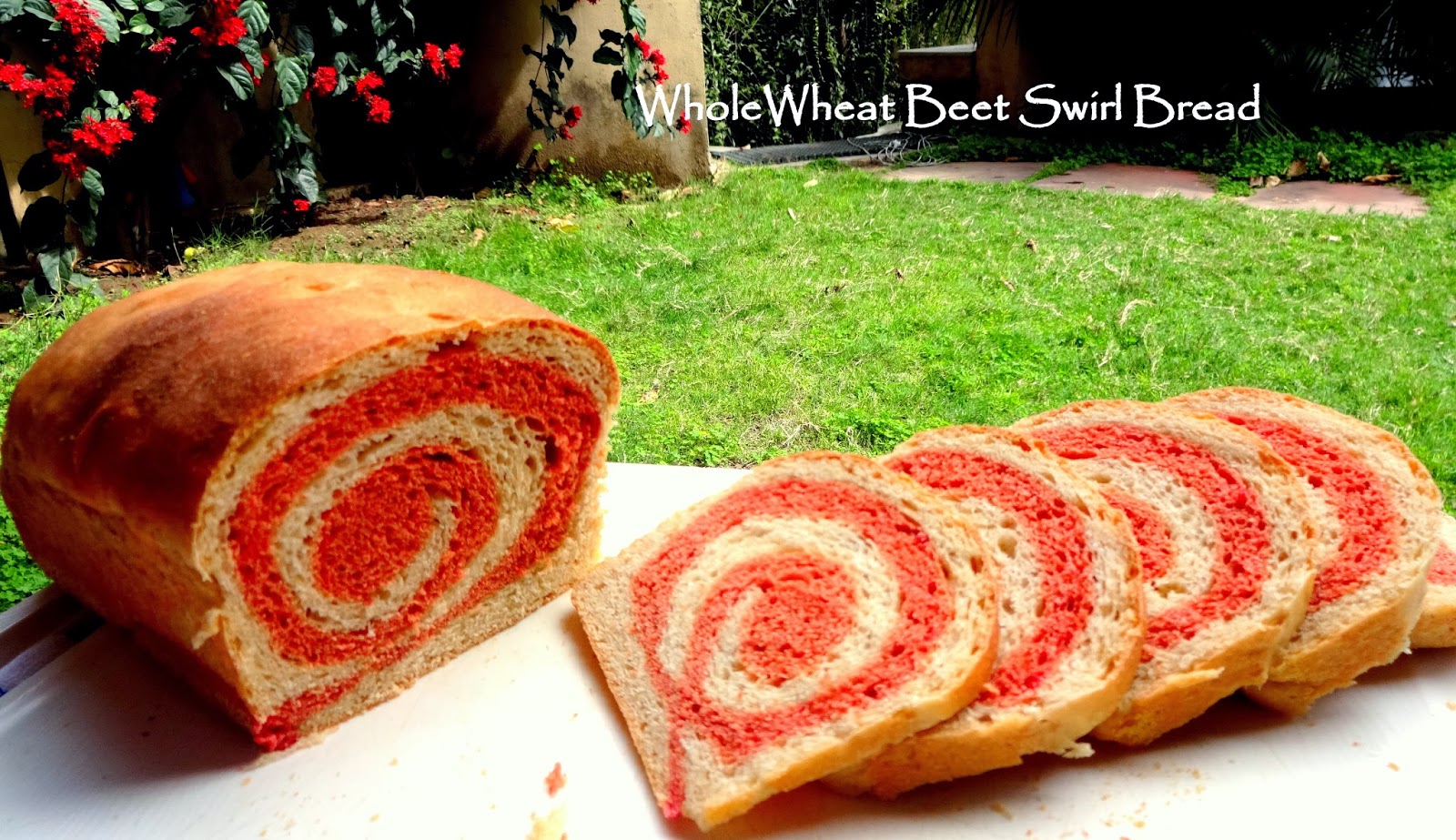 Whole Wheat Beet Swirl Bread (Vegan) | Ambrosia