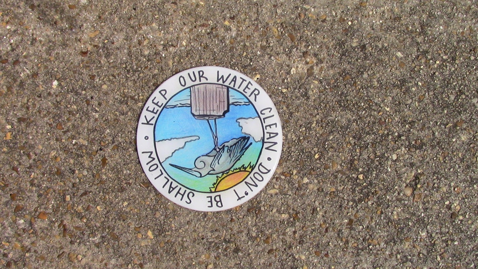 Storm Drain Markers Installed For Water Quality