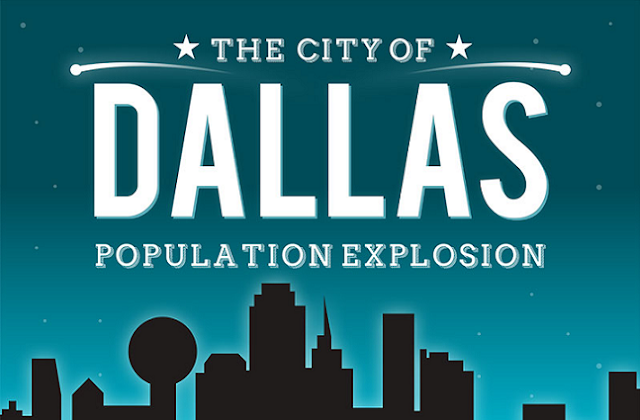 The City Of Dallas Population Explosion [Infographic] - Visualistan