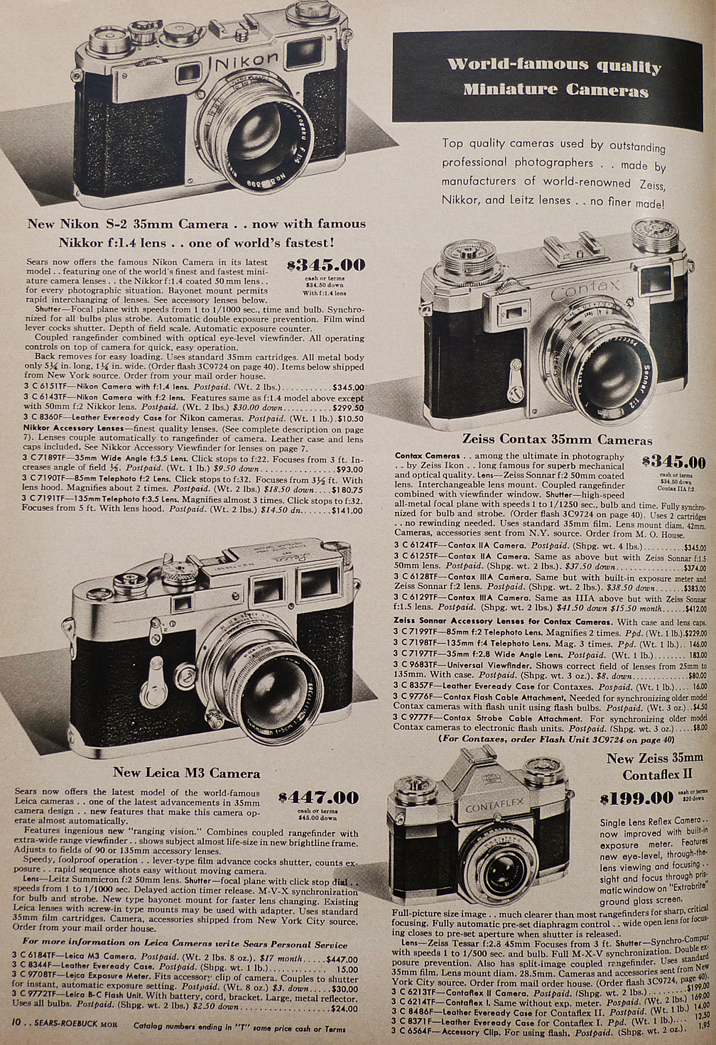 The Robb Collections: Extremely Rare SEARS Camera Catalogs 1956 and ...