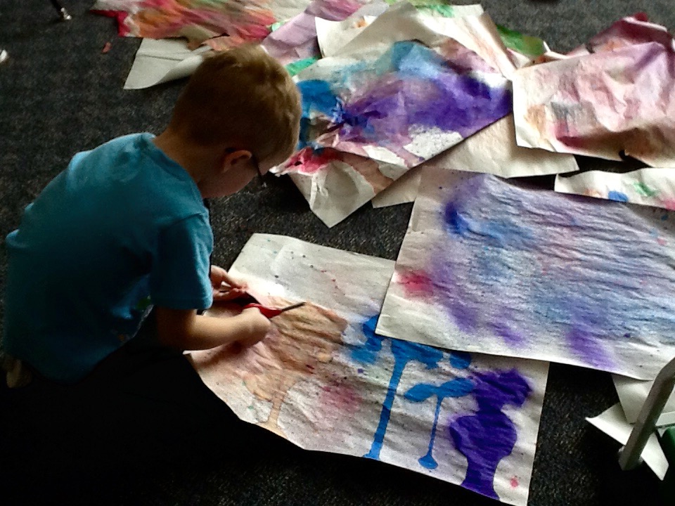 In Through the Out Door: Eric Carle Inspired Art--Part One