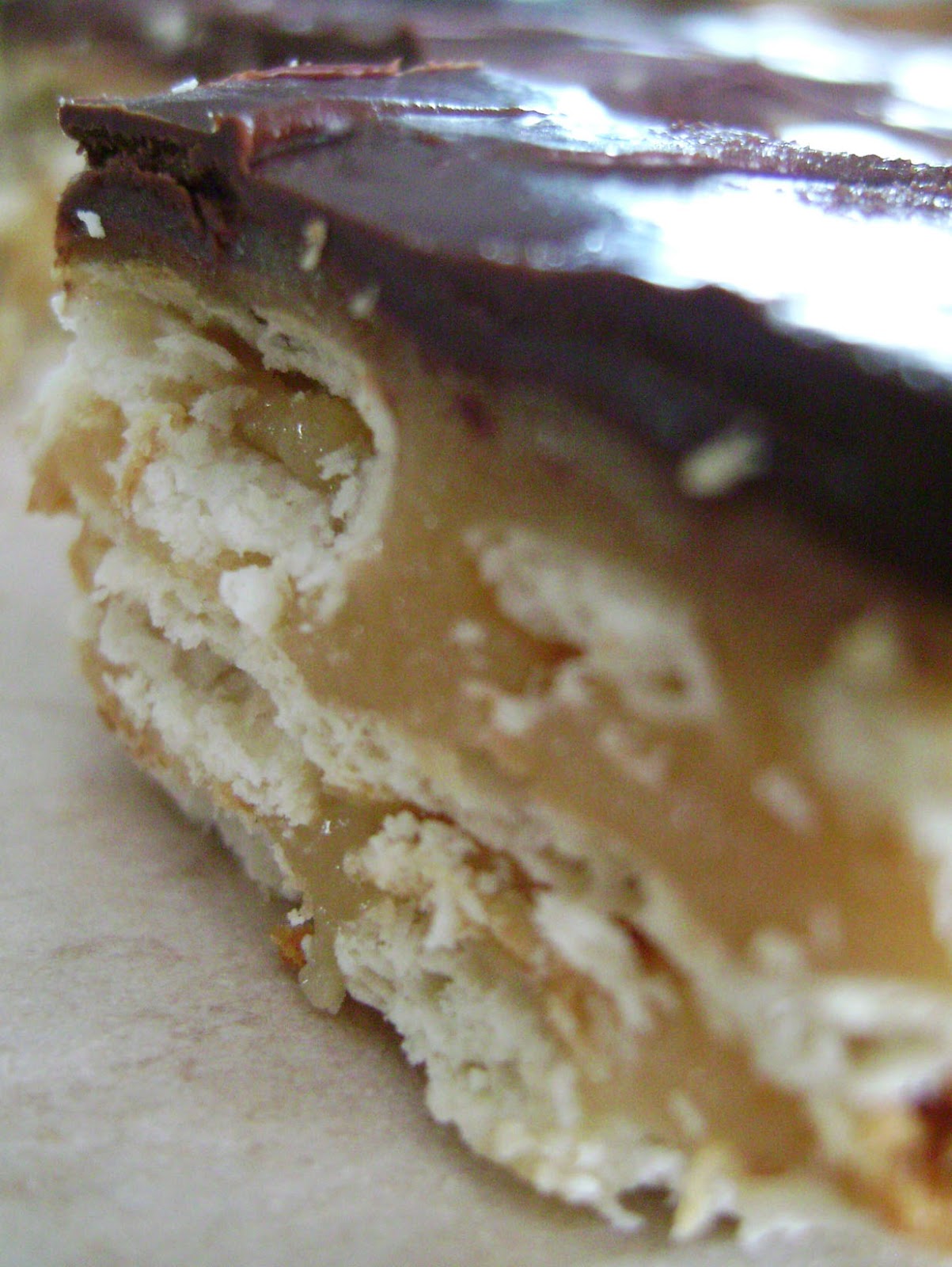 Jo and Sue: Caramel and Chocolate Cracker Bars