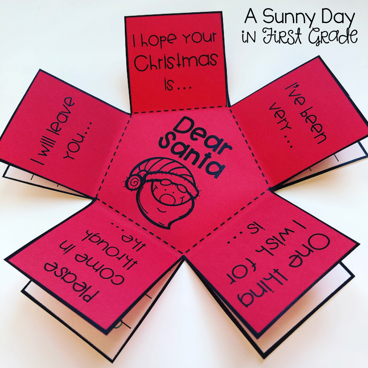 Santa Letter with a Twist! (freebie) | A Sunny Day in First Grade