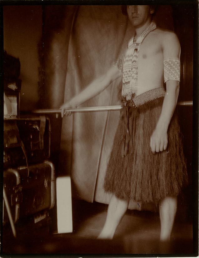 collected photographs: Percy Grainger - towel clothes and beadwork