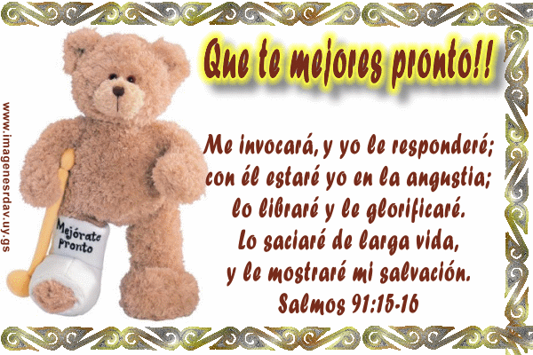 Que te recuperes pronto amigo - Imagui